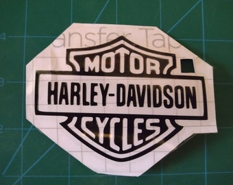Harley Davidson Bronze Decal - Etsy
