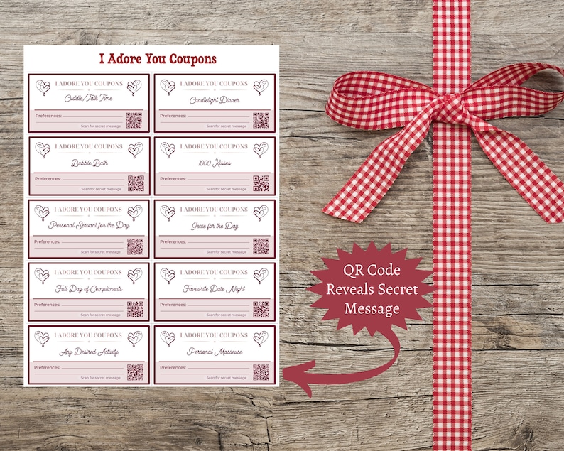 Naughty & Nice Love Coupons to Spice up Your Love Life/ Gift for ...