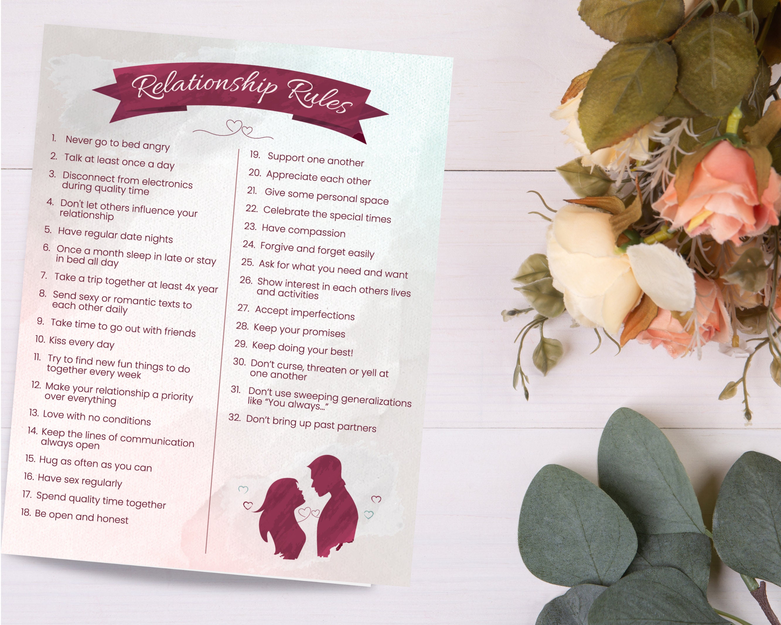 Couples Relationship Commitment/rules, Improve Your Relationship, Relationship Help/therapy ...