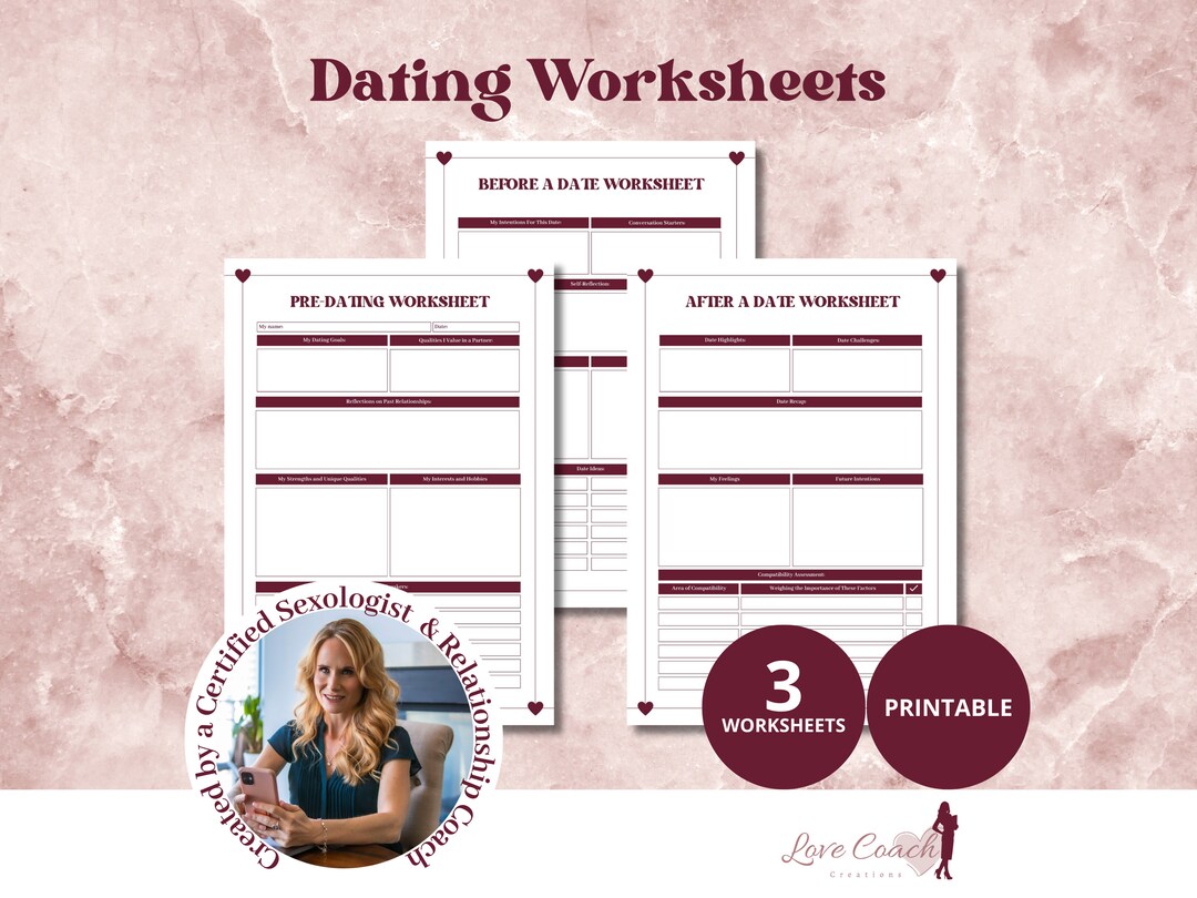 Dating Success Workbook: 3-part PDF Guide With Worksheets ...