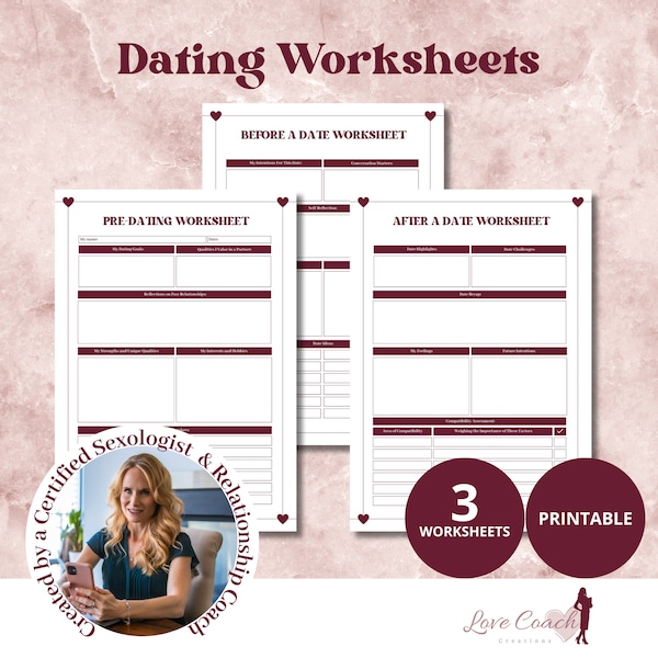 Dating Worksheets - Etsy