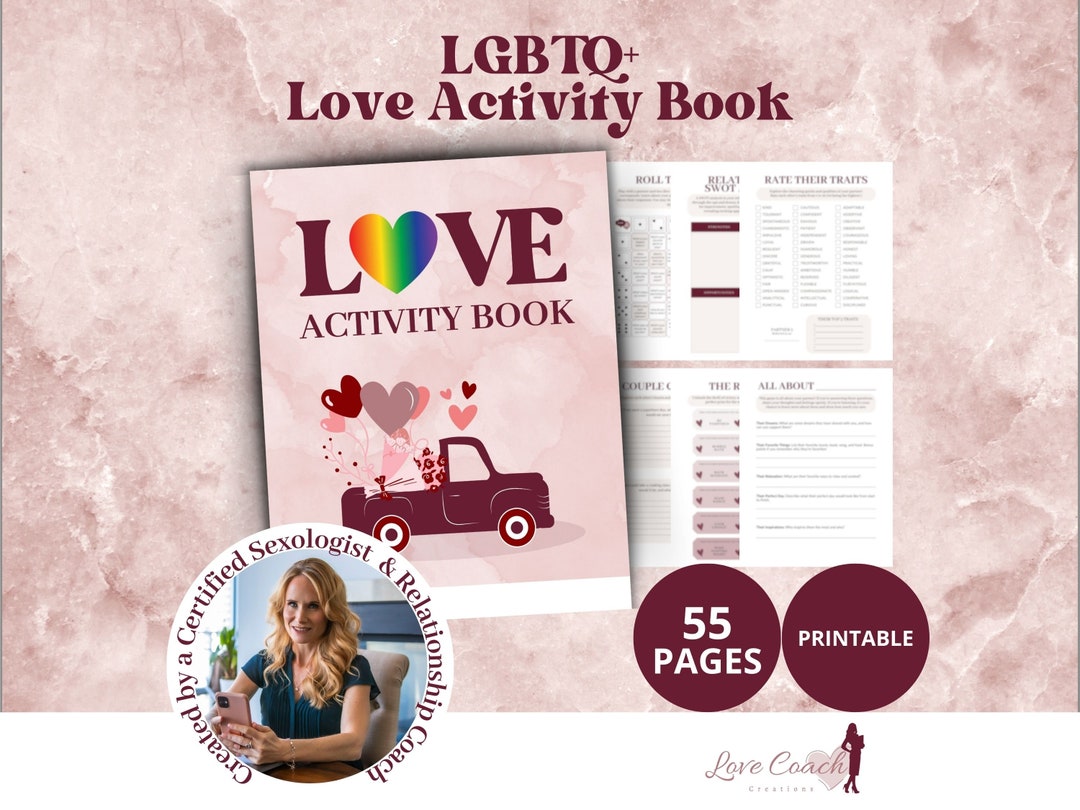 LGBTQ+ Love Connection Activity Book: 55 Pages (digital Download) - Etsy