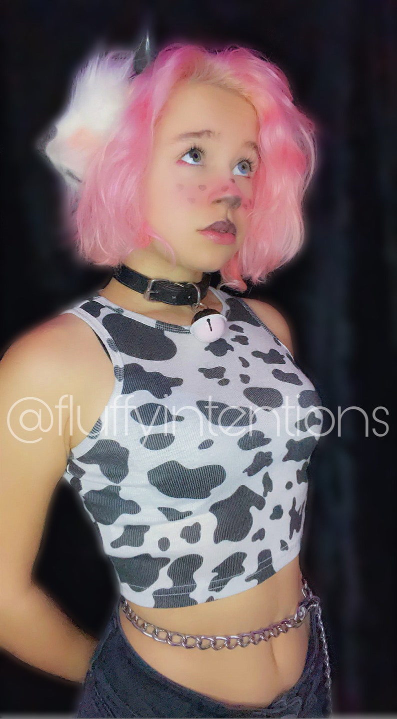 Cow Girl Print Cosplay Heterochromia Signed Personalization Etsy