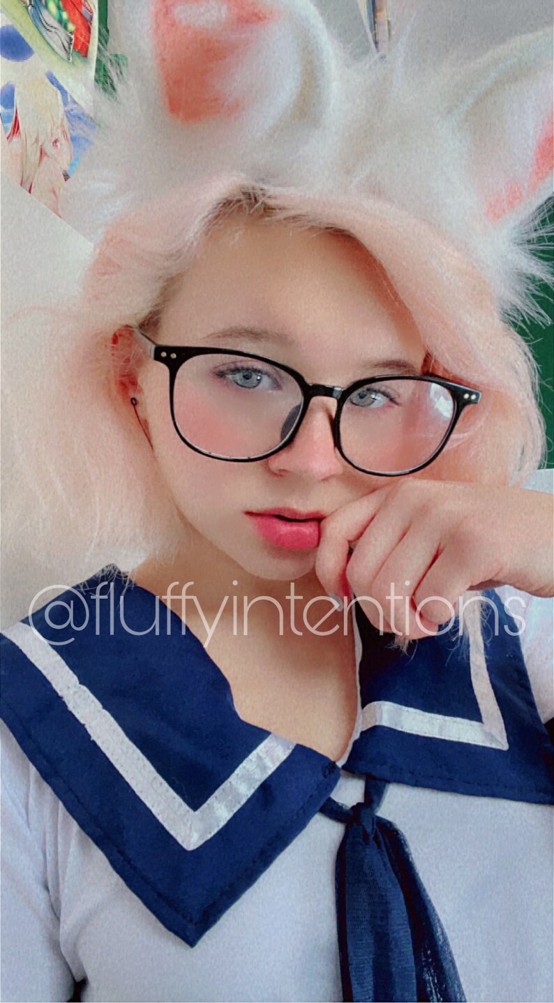 Bunny School Girl Uniform Cosplay Print Poster Signed Etsy