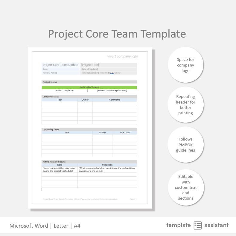 Project Communication Bundle | Project Management Template | Digital ...