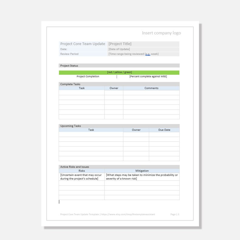 Project Communication Bundle | Project Management Template | Digital ...