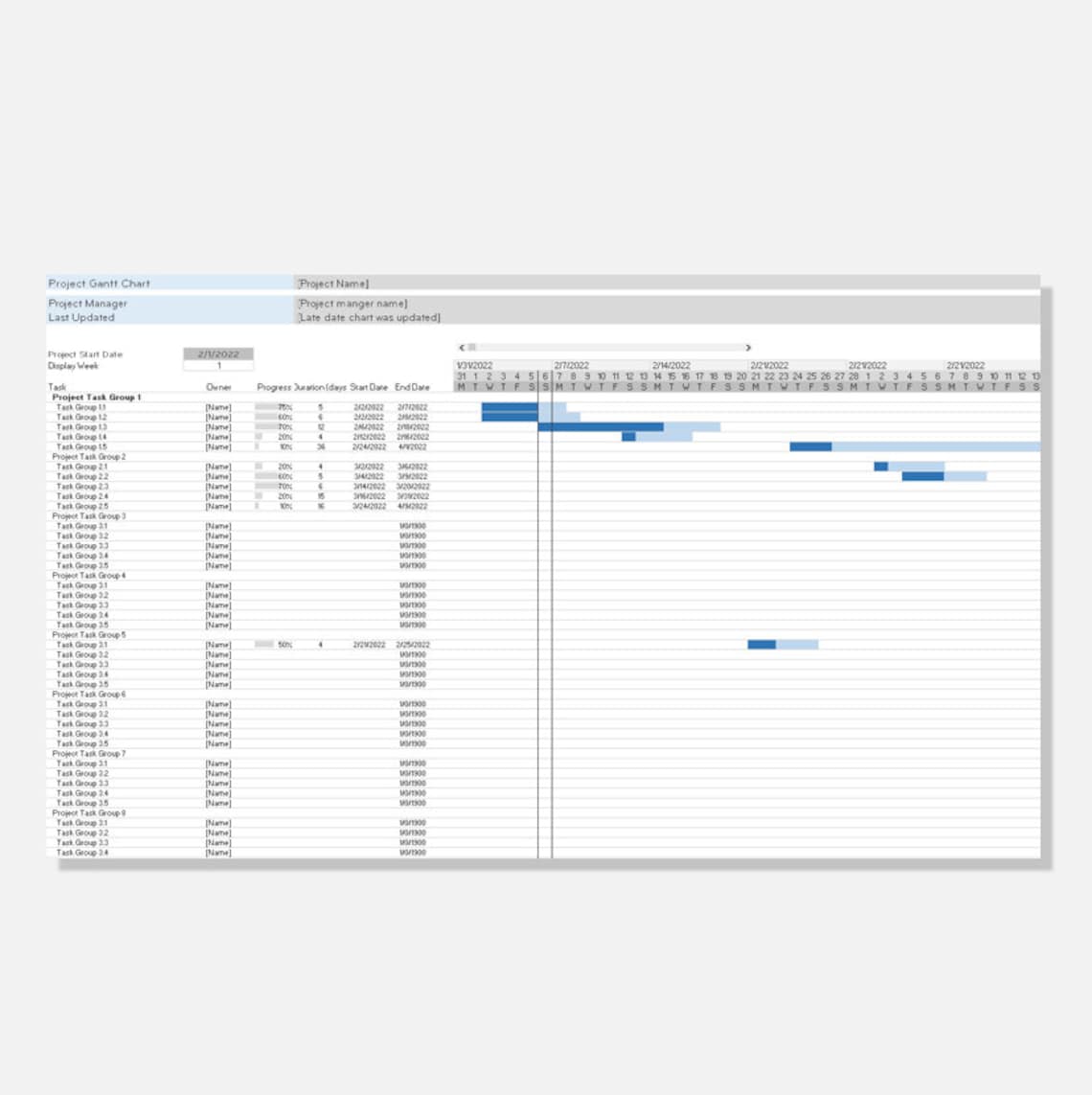 Project Management Starter Bundle Project Management Template Digital ...