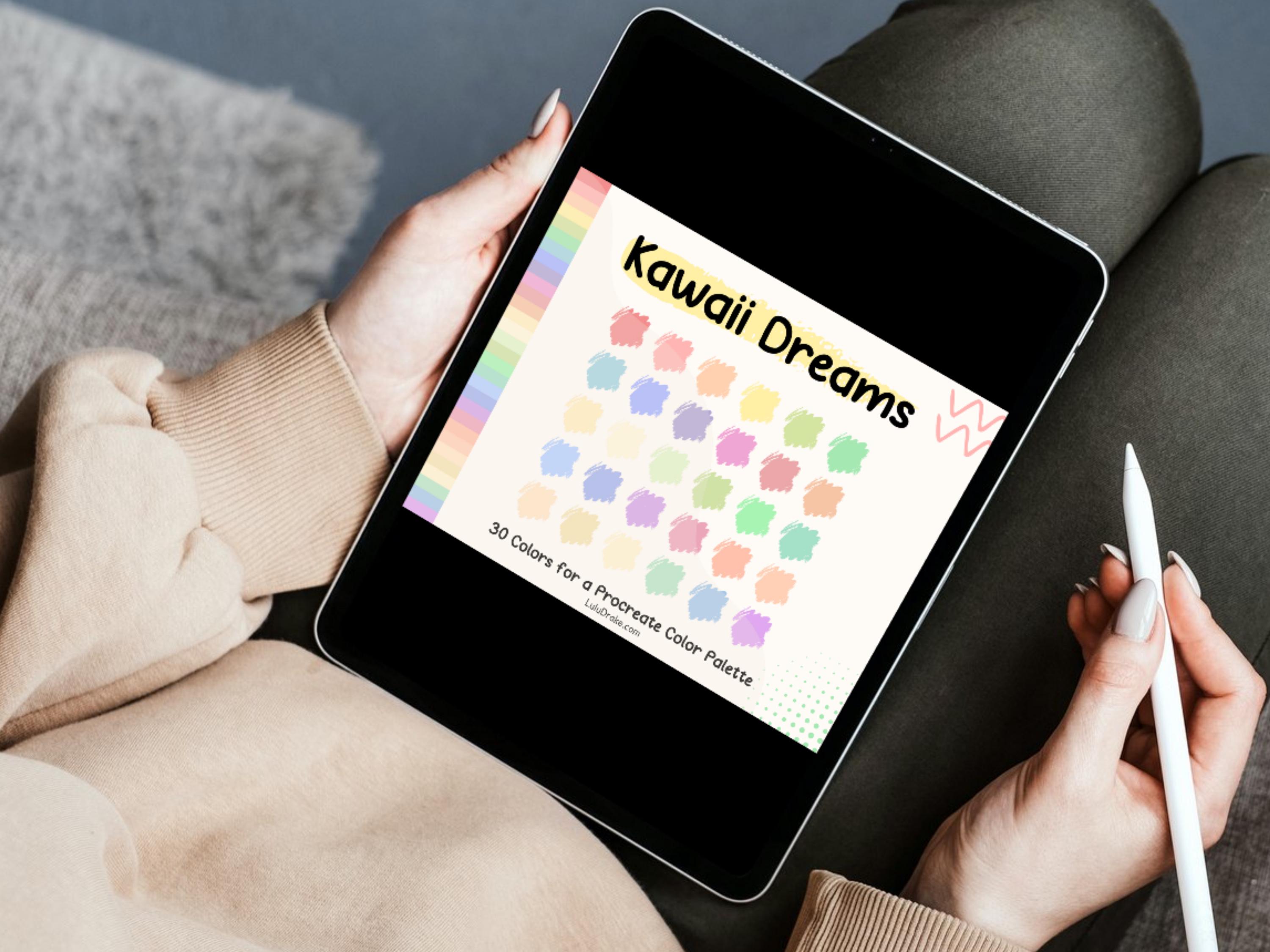 Kawaii Dreams Procreate Color Palette Swatches, Color Palette HEX Codes ...