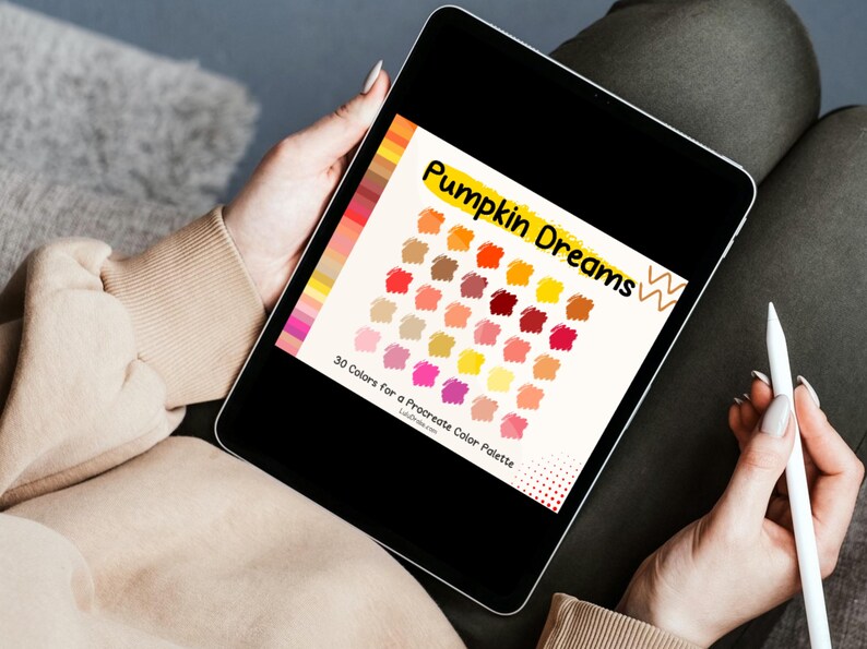 Pumpkin Dreams Procreate Color Palette Swatches, Color Palette HEX ...