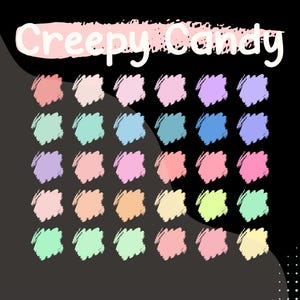 Creppy Candy Procreate Color Palette Swatches, Color Palette HEX Codes ...