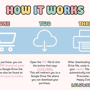 Kawaii Dreams Procreate Color Palette Swatches, Color Palette HEX Codes ...