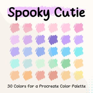 Spooky Cutie Procreate Color Palette Swatches, Color Palette HEX Codes ...