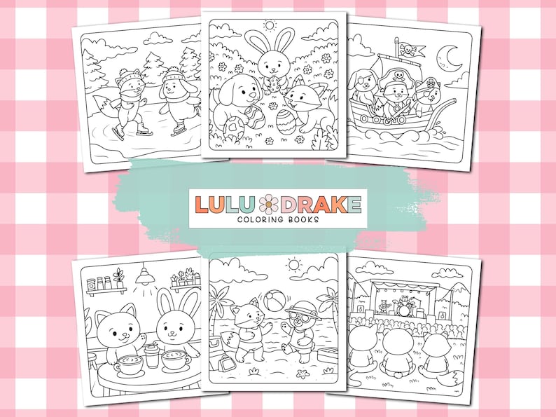 Fuzzy Buddies Cute & Cozy Coloring Book, 25 Pages Part 1, Super ...