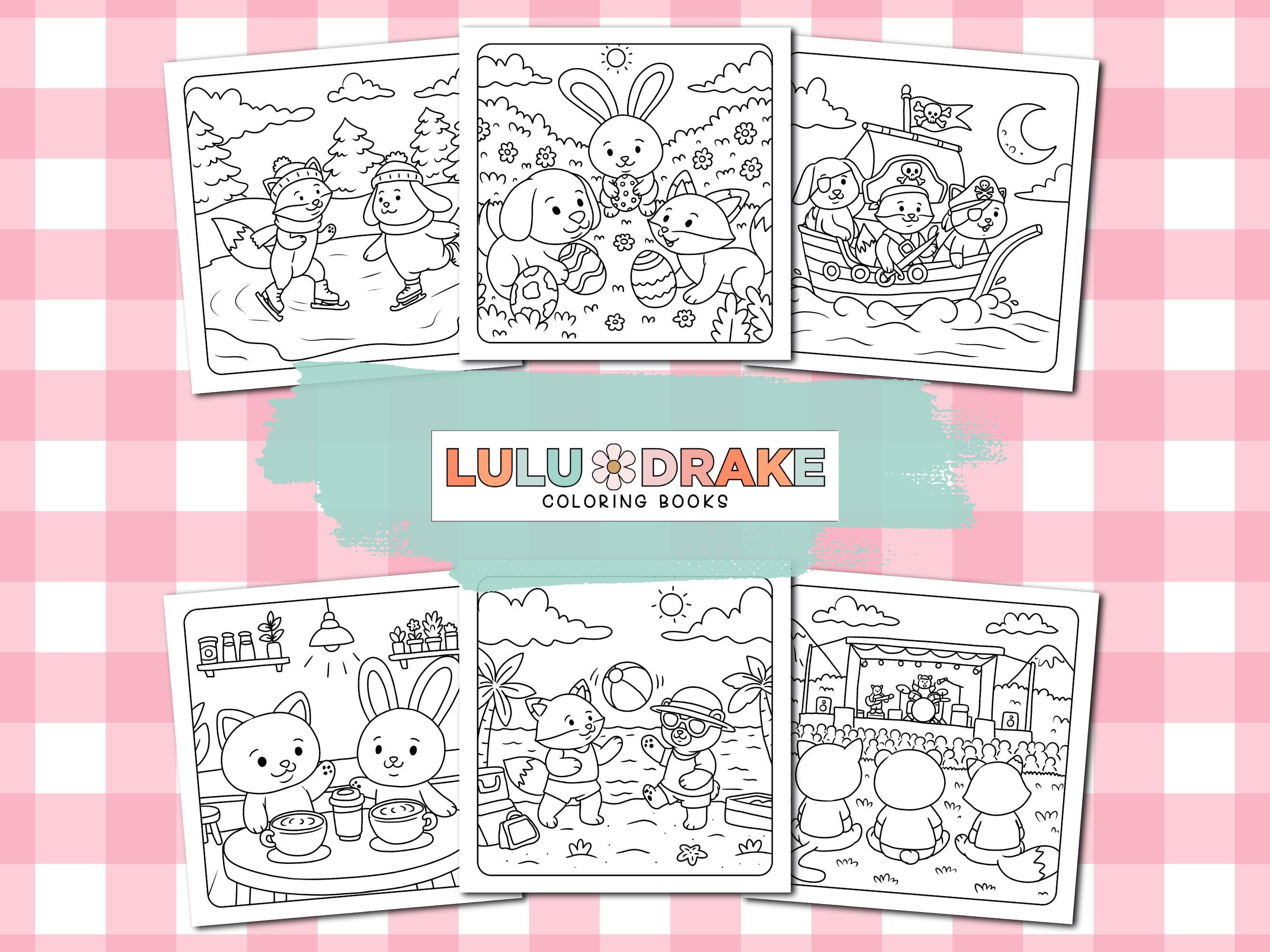 Fuzzy Buddies Cute & Cozy Coloring Book, 25 Pages Part 1, Super ...