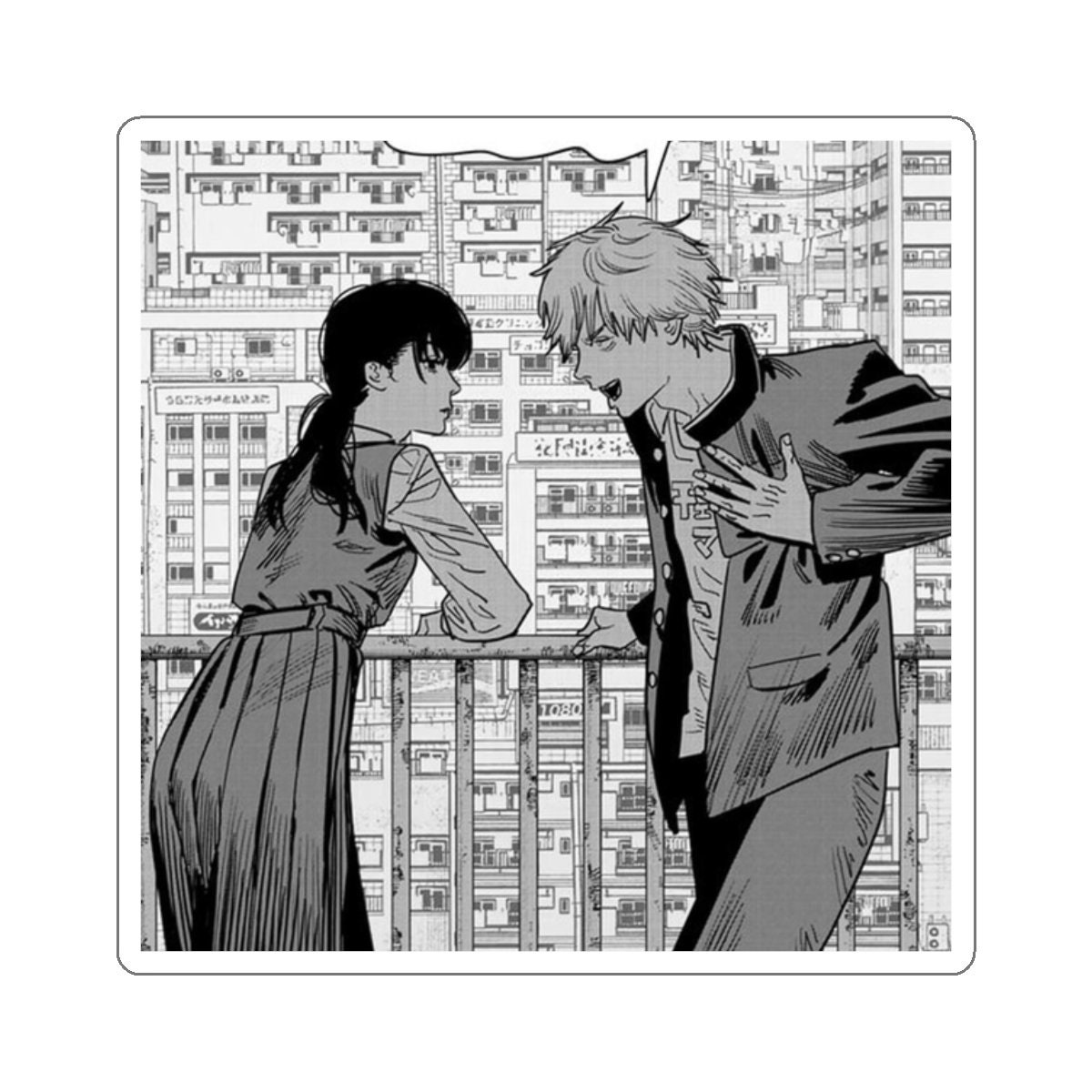 2 Chainsaw Man Manga Panel Sticker XD - Etsy