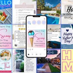 25 Realtor June Themed Social Media Templates | Real Estate Social ...