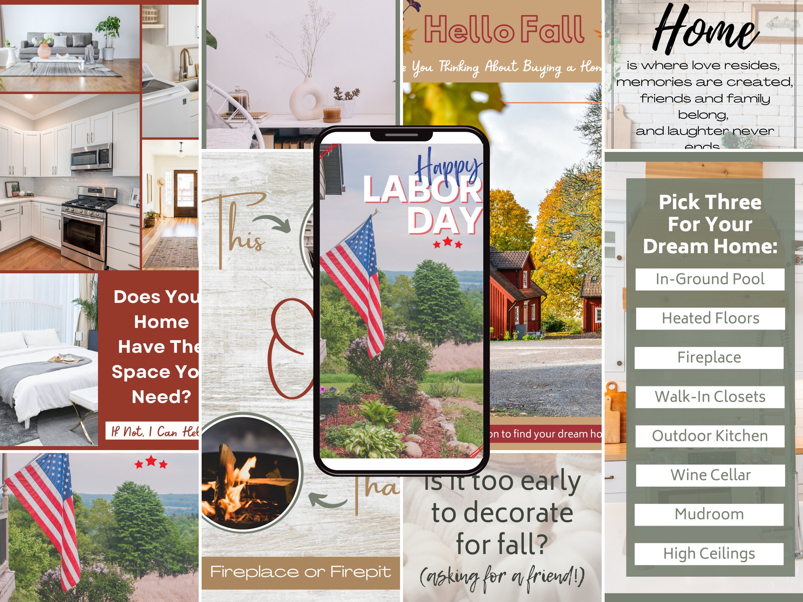 25 Realtor September Themed Social Media Templates Real - Etsy