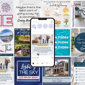 25 Realtor July Themed Social Media Templates | Real Estate Social ...