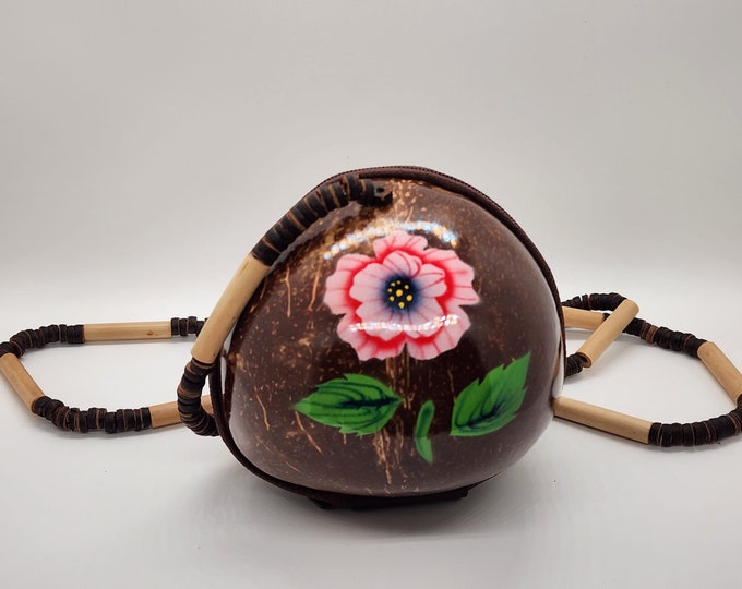 Handmade Coconut Shell Purse / Bag / Bali Souvenir Vegan - Etsy