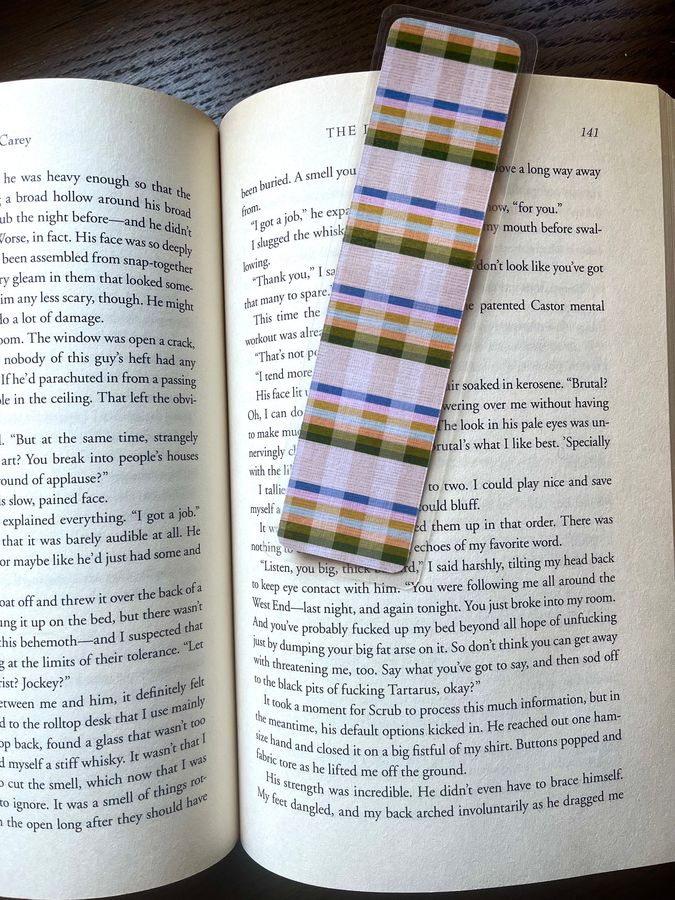 Blue Floral and Plaid Bookmarks / Cute Bookmarks / Page Saver - Etsy