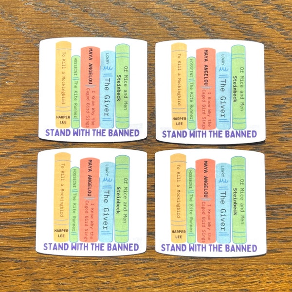 Banned Book Stickers - Etsy