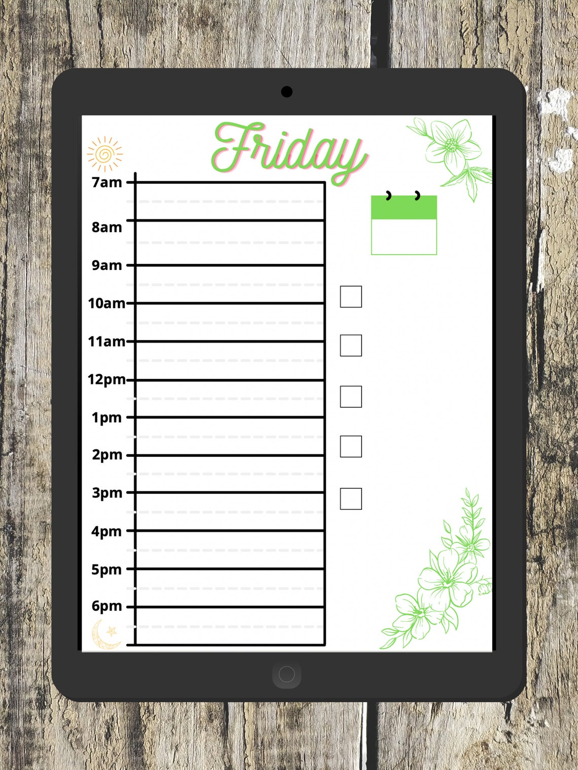 Time Blocking Sheets Goodnotes or Printable Daily Planner IMPROVE TIME ...