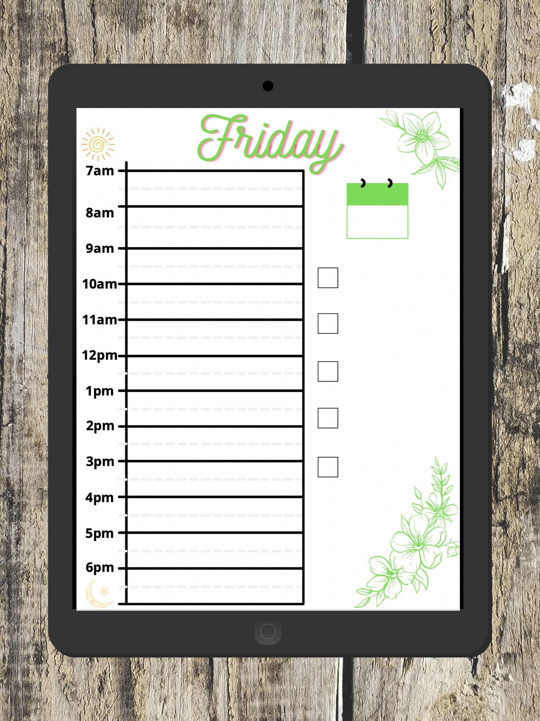 Time Blocking Sheets Goodnotes or Printable Daily Planner IMPROVE TIME ...