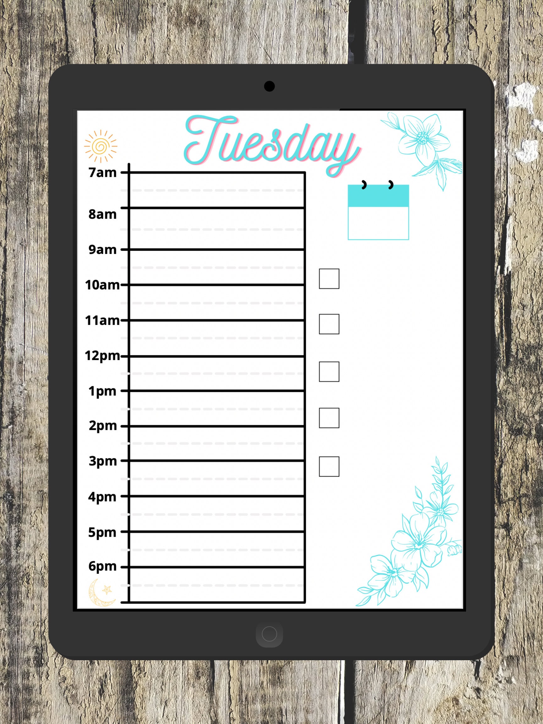 Time Blocking Sheets Goodnotes or Printable Daily Planner IMPROVE TIME ...