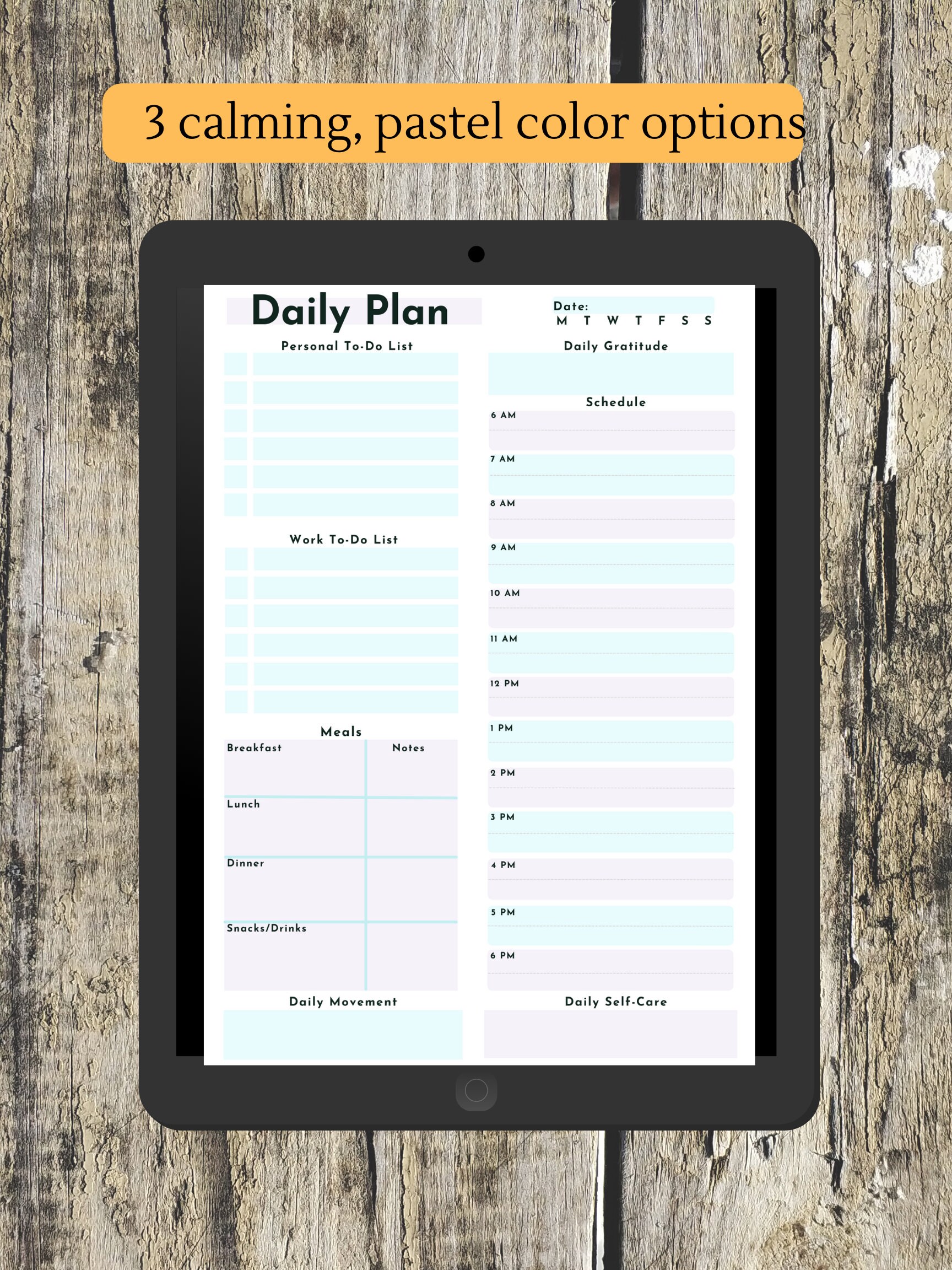 ULTIMATE DAILY PLANNER Personal, Work, Movement, Meal, Self-care ...