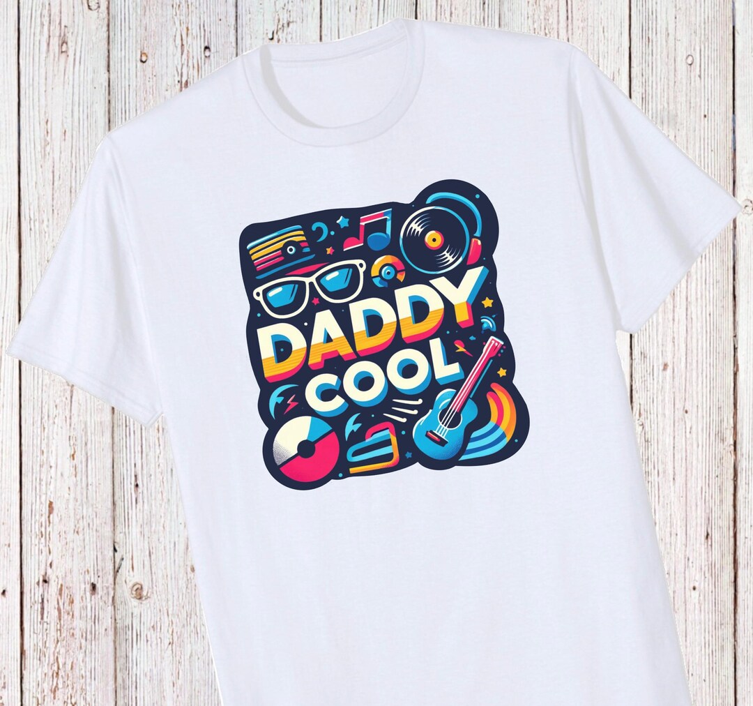 Daddy Cool T-shirt Stylish Design for Awesome Dads Perfect for Casual ...