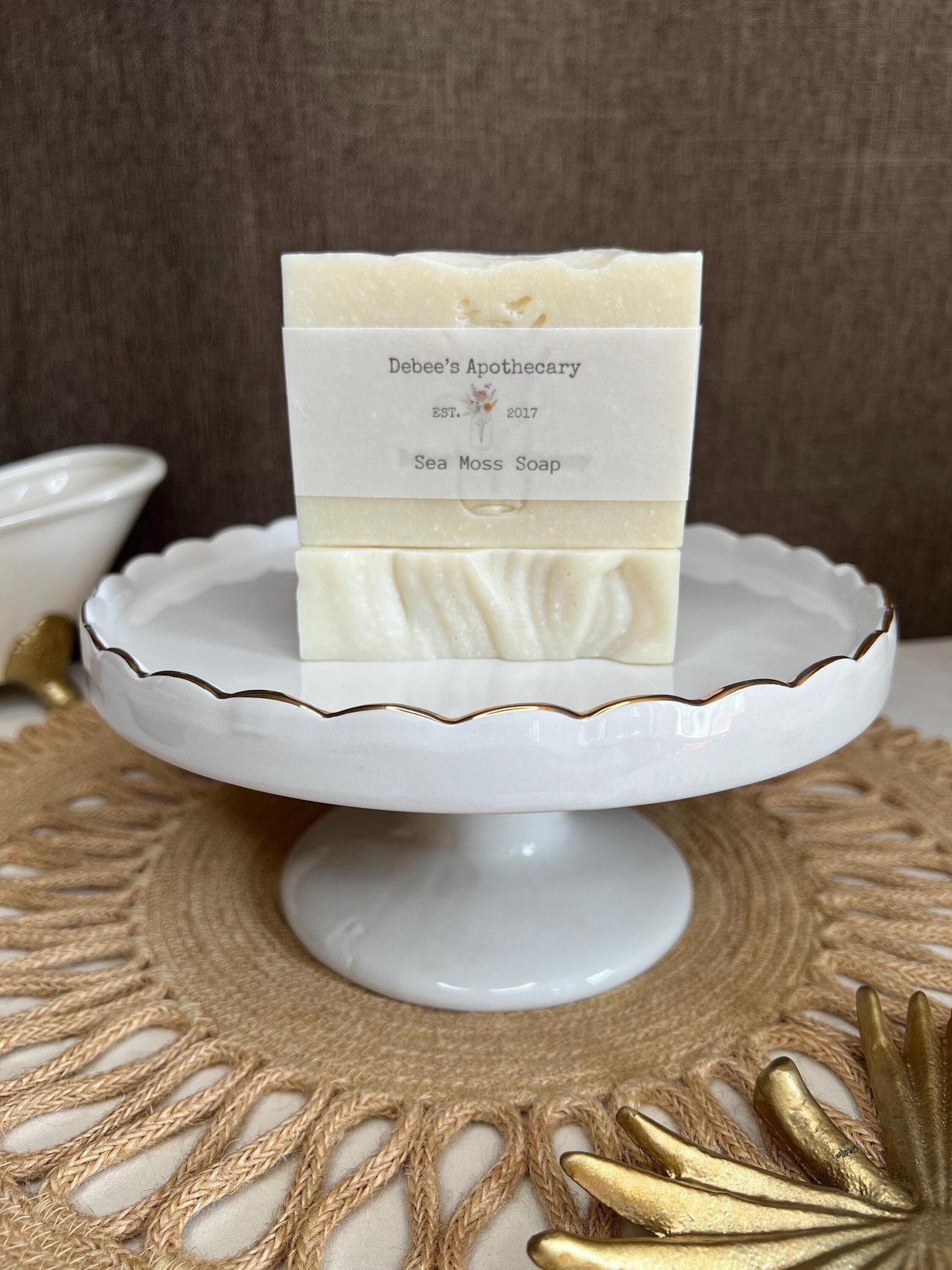 Sea Moss Soap, Sea Moss Guest Soap, Wildcrafted Sea Moss, Yellow Dock ...