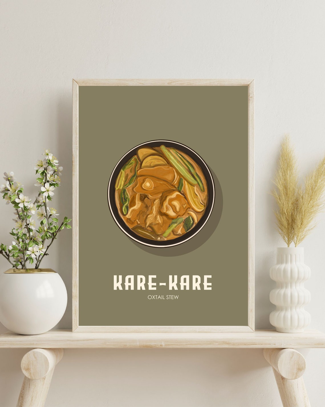 Filipino Food Kare Kare Food Gift Philippines Art Filipino Art Decor ...