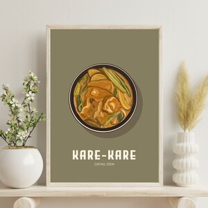 Filipino Food | Kare Kare | Food Gift| Philippines Art | Filipino Art ...