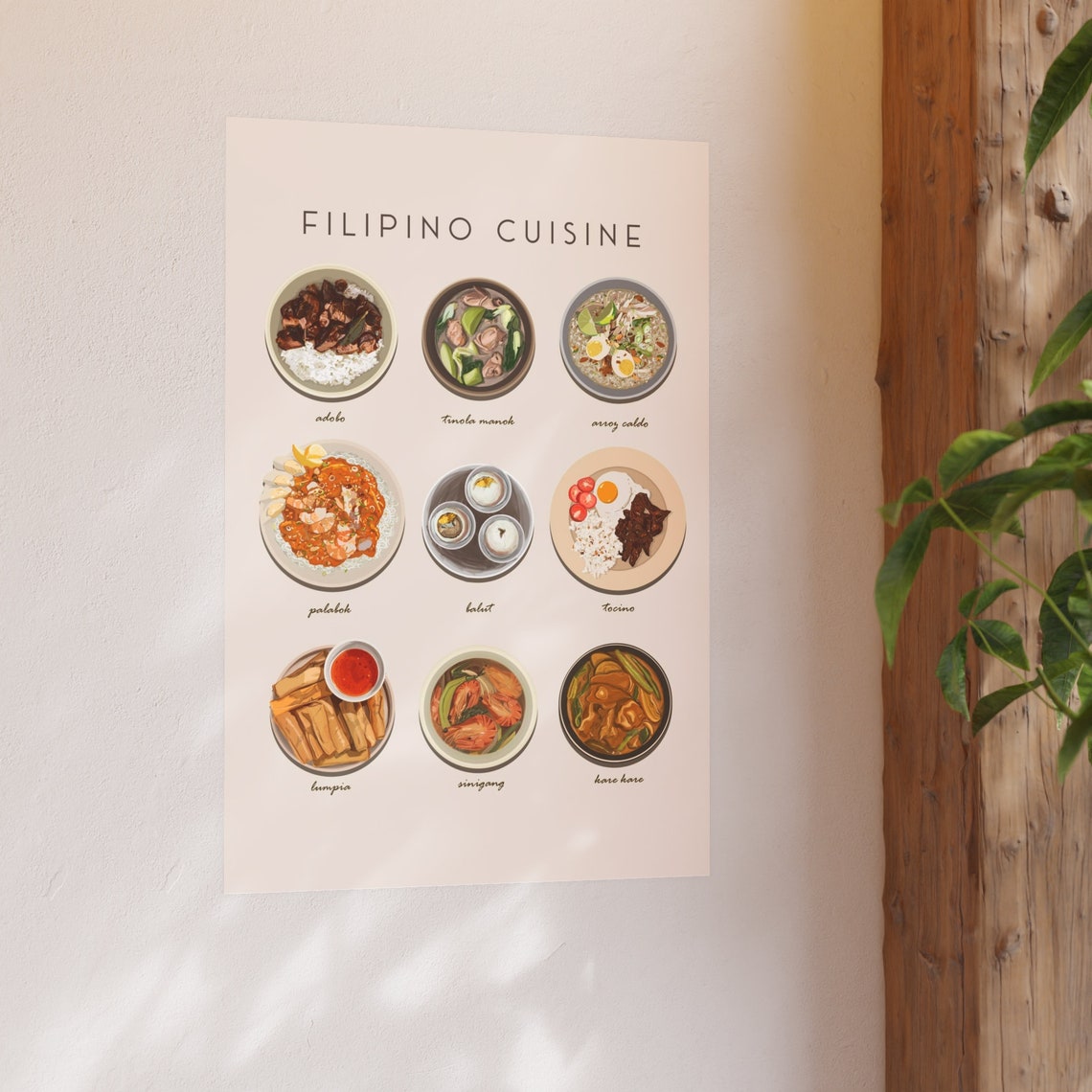Filipino Cuisine PRINT Filipino Archival Print Filipino Poster Print ...