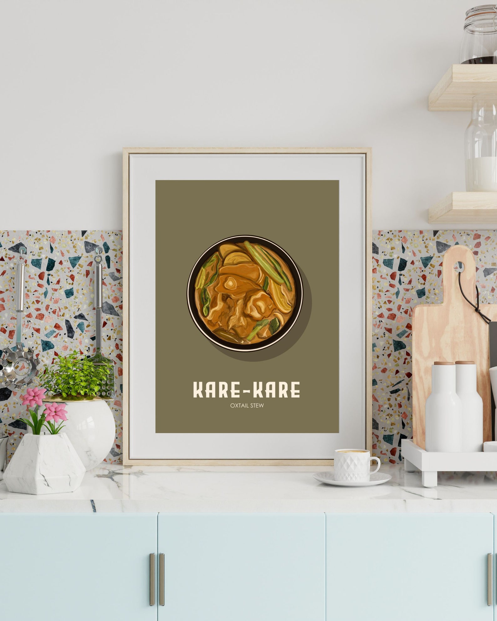 Filipino Food | Kare Kare | Food Gift| Philippines Art | Filipino Art ...