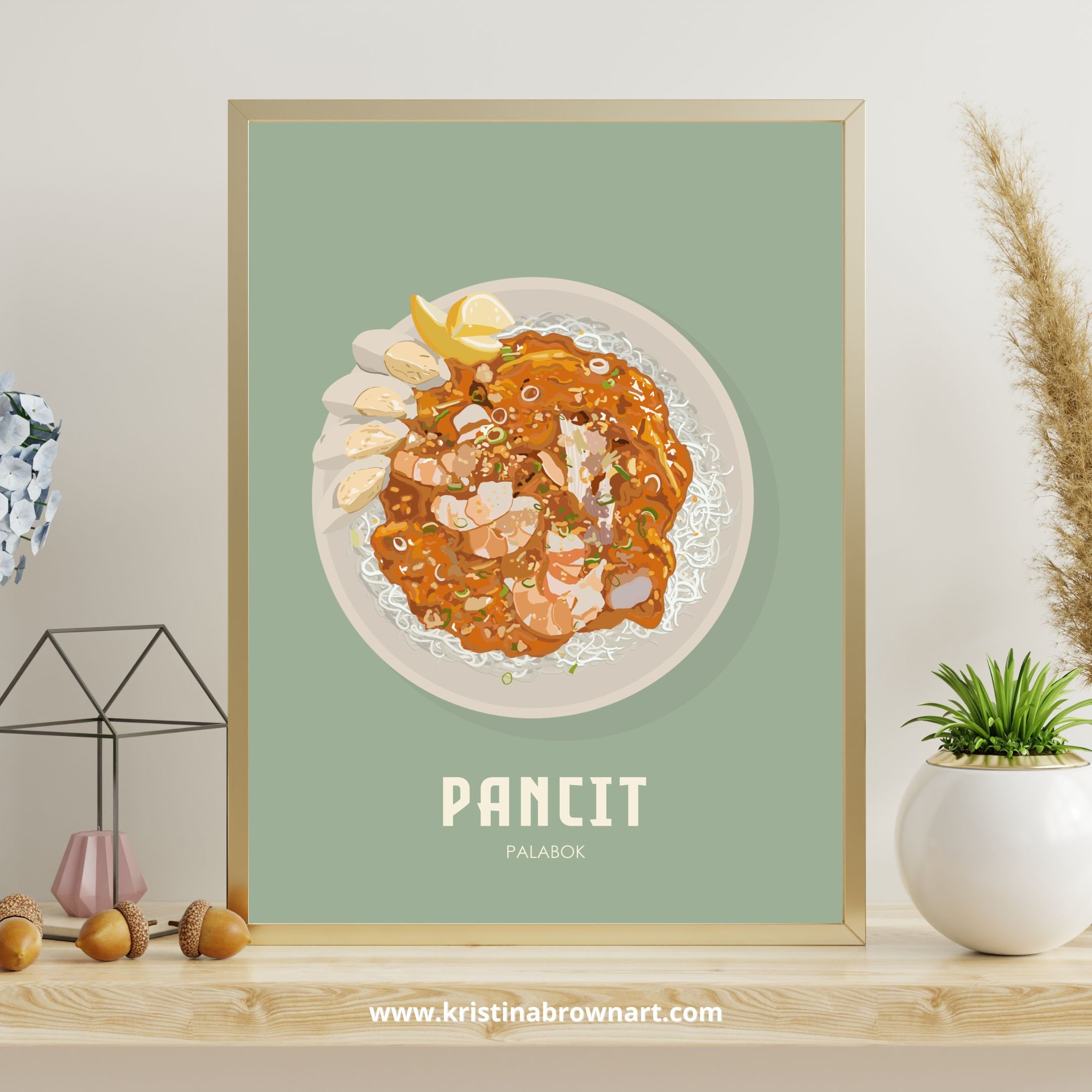 Filipino Food Pancit Art Filipino Food Gift Palabok Art Filipino Art ...