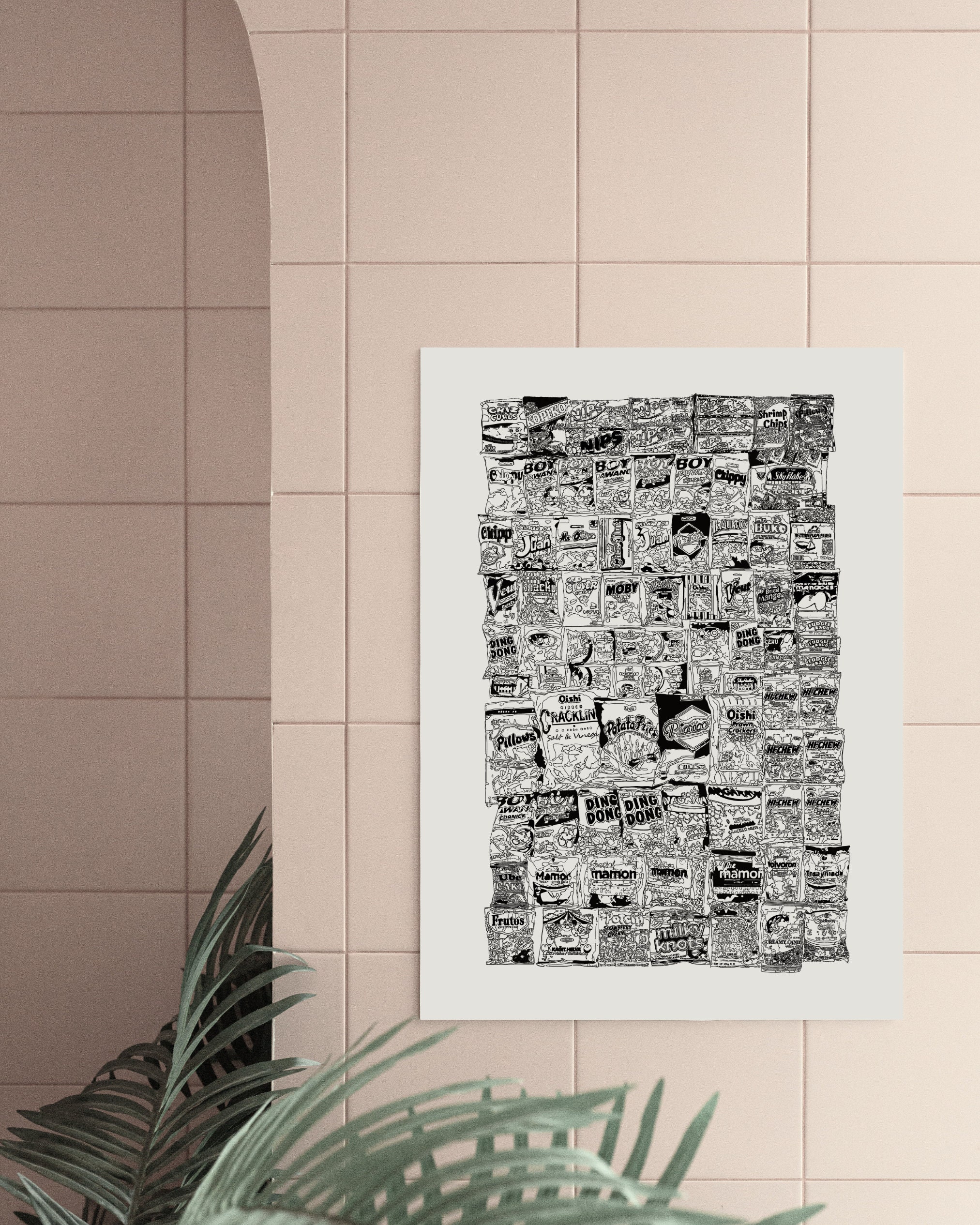 Filipino Snacks Poster Simple Filipino Poster Minimalism Asian Snacks ...