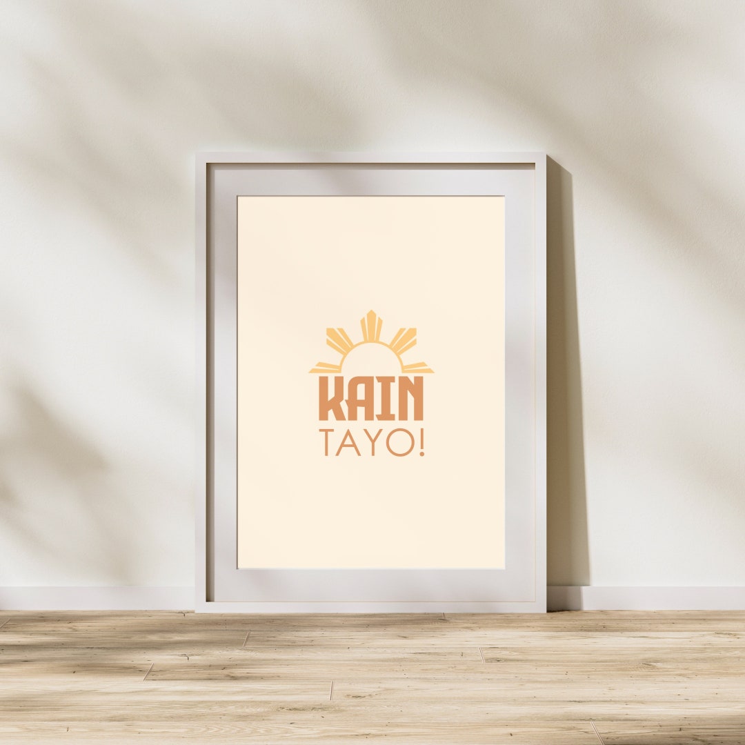 Filipino Food | Kain Tayo | Gift | Philippines | Philippines Art ...
