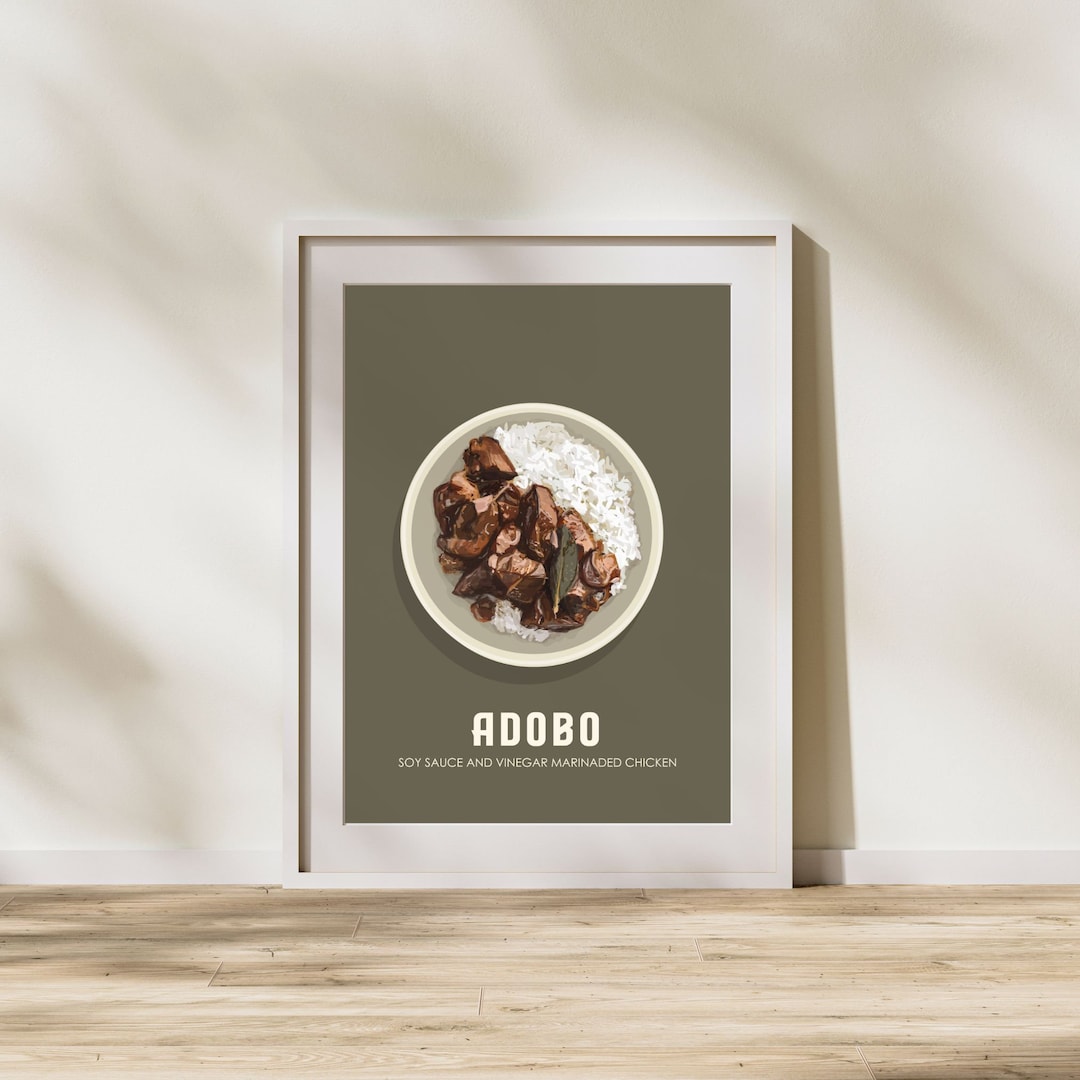 Filipino Food | Adobo | Gift | Philippines | Filipino Art Decor ...
