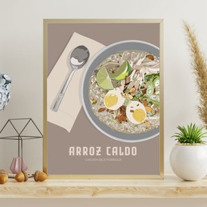 Filipino Food | Arroz Caldo | Gift | Philippines | Philippines Art ...
