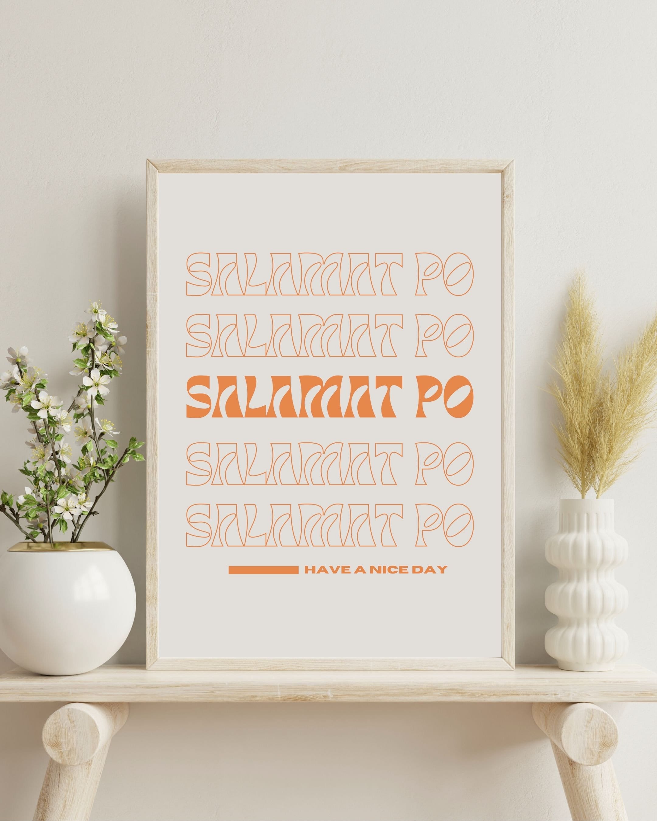 Filipino Art Salamat Po Gift Philippines Philippines - Etsy