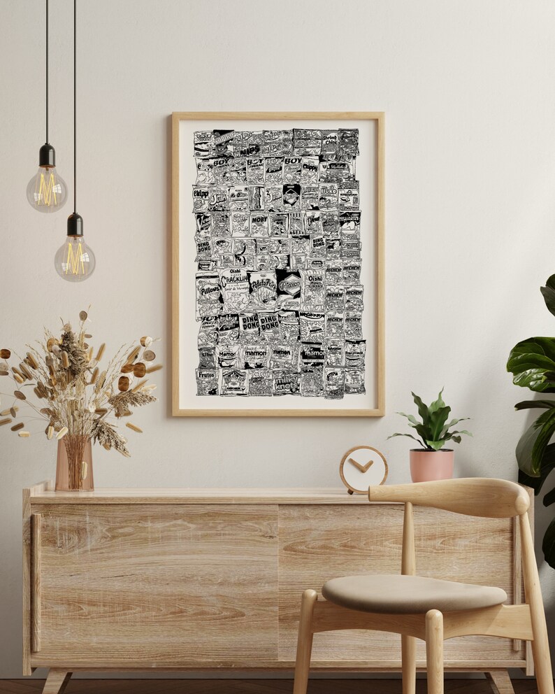 Filipino Snacks Poster Simple Filipino Poster Minimalism Asian Snacks ...