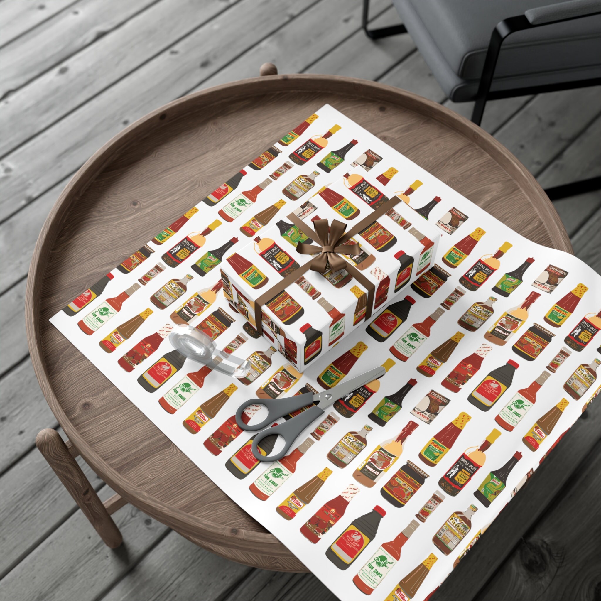 Filipino Pantry Wrapping Paper Filipino Art Philippines Gift Pinoy ...