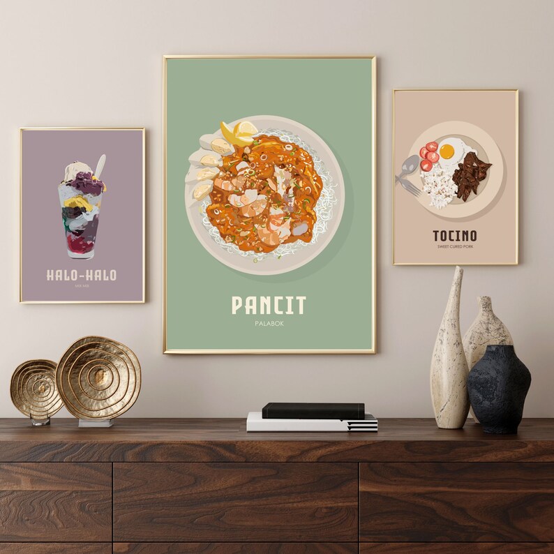Filipino Food Pancit Art Filipino Food Gift Palabok Art Filipino Art ...