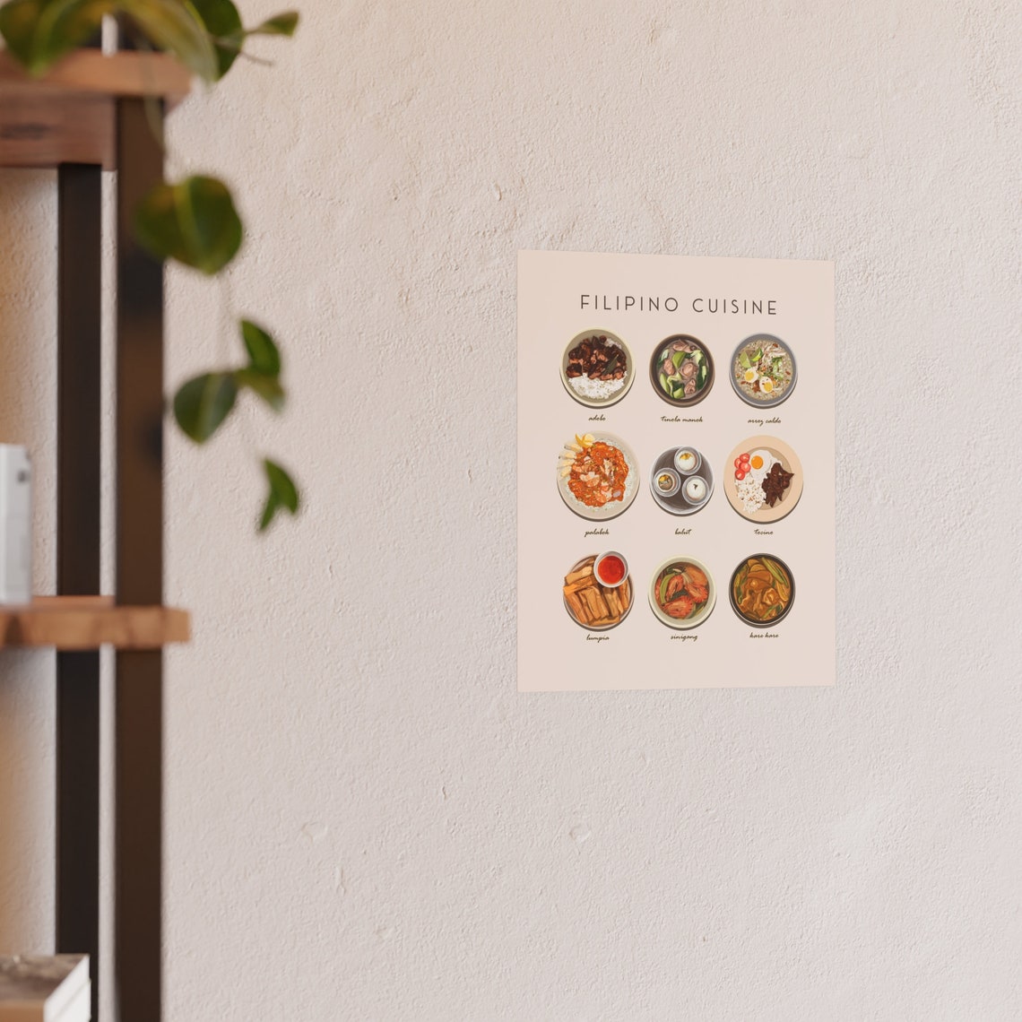 Filipino Cuisine PRINT Filipino Archival Print Filipino Poster Print ...