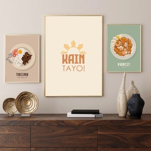 Filipino Food | Kain Tayo | Gift | Philippines | Philippines Art ...