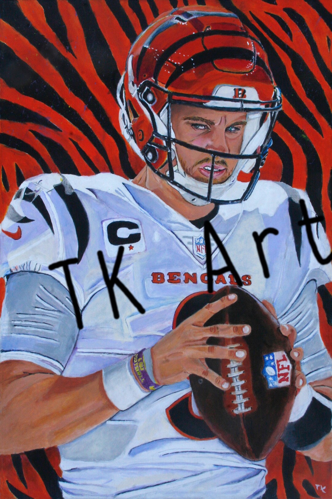 Joe Burrow Print of Original Painting - Etsy