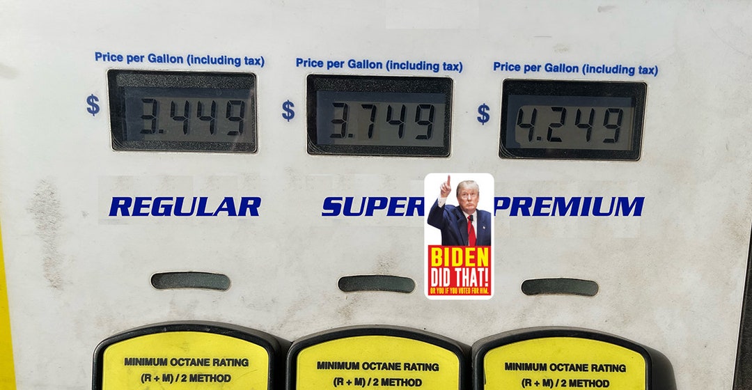 Trump "biden Did That" Gas Pump Decals - Etsy