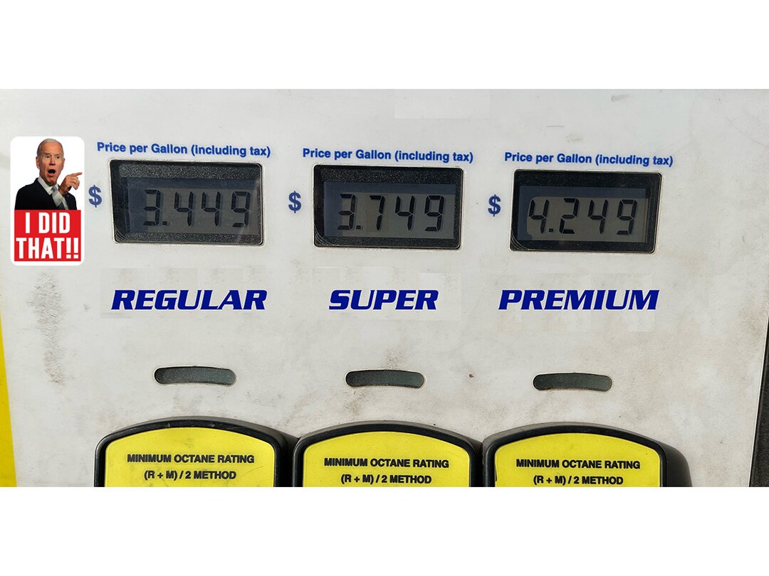 Biden "i Did That" Gas Pump Decals - Etsy