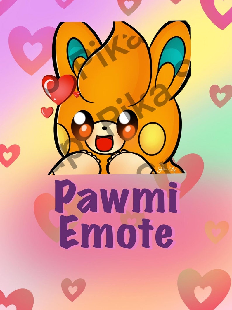 Cute Pawmi Emote for Twitch, Discord or Anywhere! - Etsy